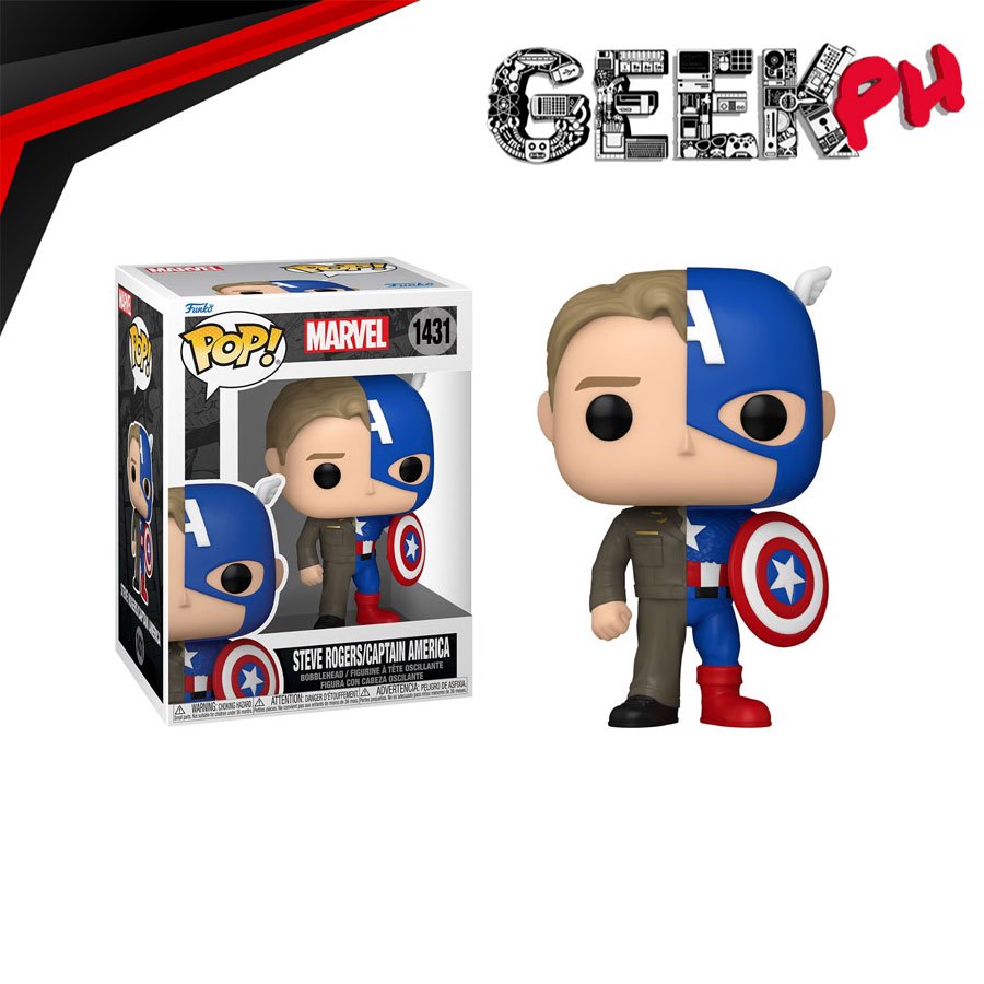 Funko Pop! Marvel: Split - Steve Rogers/Captain America sold by Geek PH ...