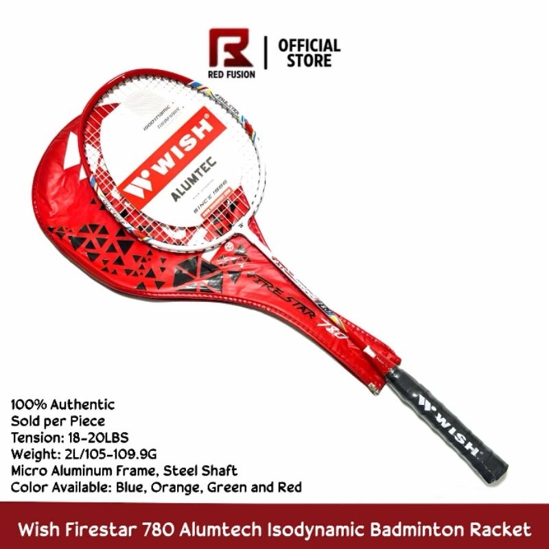 Wish Alumtech Firestar 780 Isodynamic Badminton Racket | Shopee Philippines