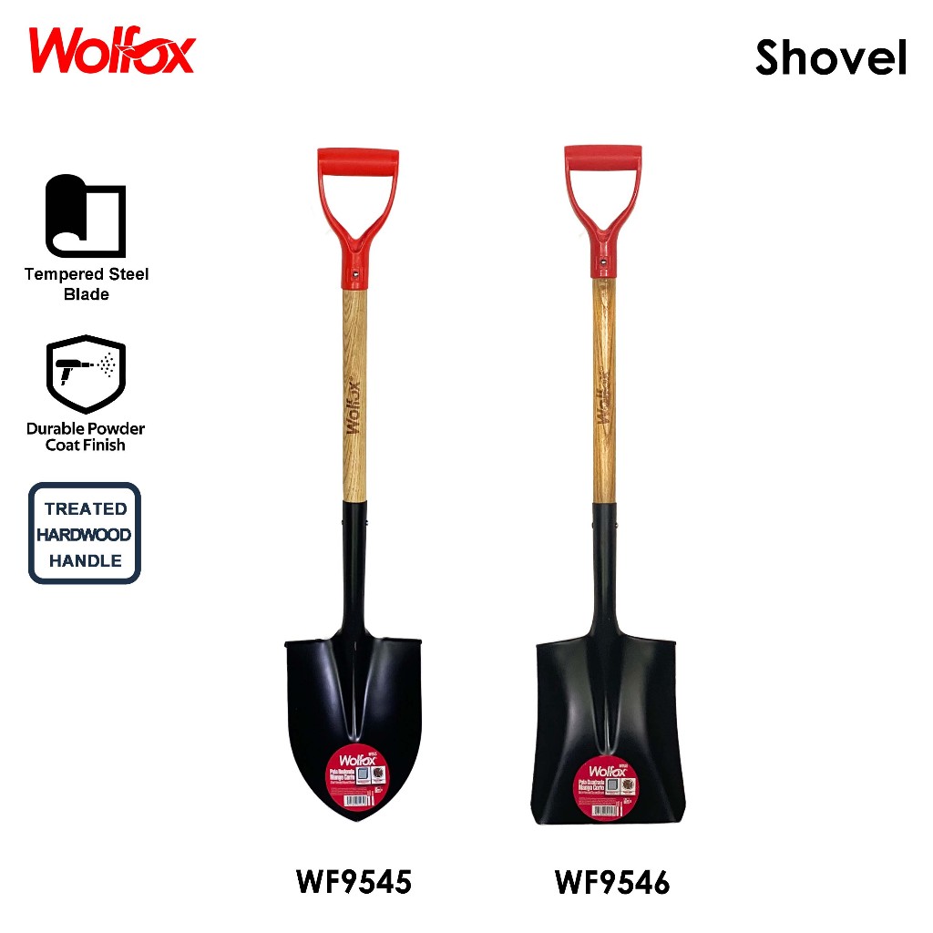 WF Shovel for Gardening and Digging with Y-Handle (Pala) Hardwood 102cm ...