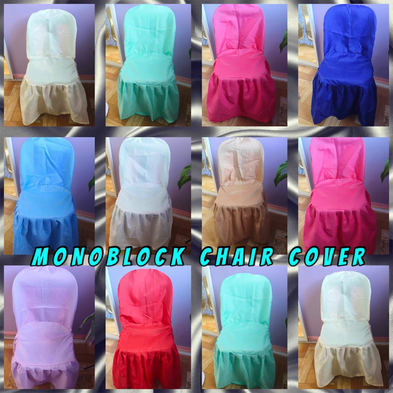 monoblock chair cover for all events/ all colors are available | Shopee ...