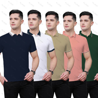 POLO multiple color striped polo shirts occasion business men's golf ...