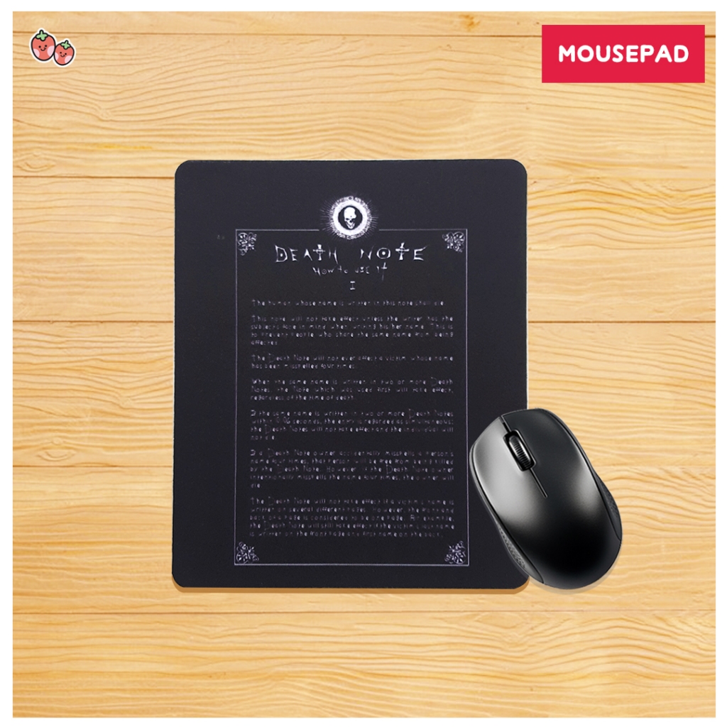 Death Note Mousepad - Yagami Light Ryuk L Lawliet Anime Dark Gothic ...