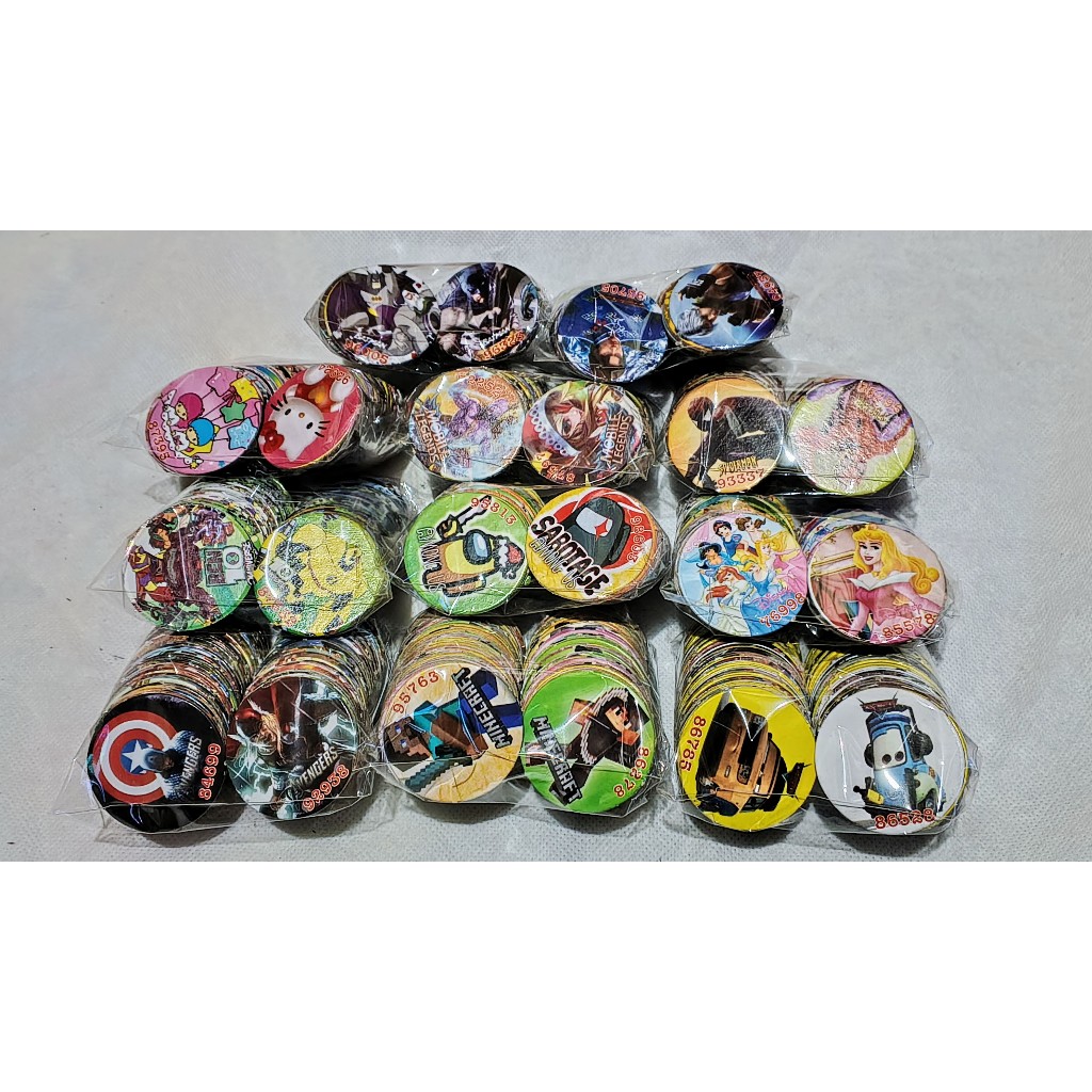 POGS ASSORTED CHARECTER 95 PIECES | Shopee Philippines
