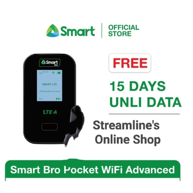 Smart Pocket WiFi Advance evoluzn PR7 SEALED with SIM unli Data 15days ...
