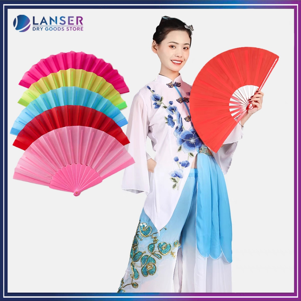 1PC ASSORTED DESIGN Pamaypay Elegant Floral Design Plastic Folding Fan ...