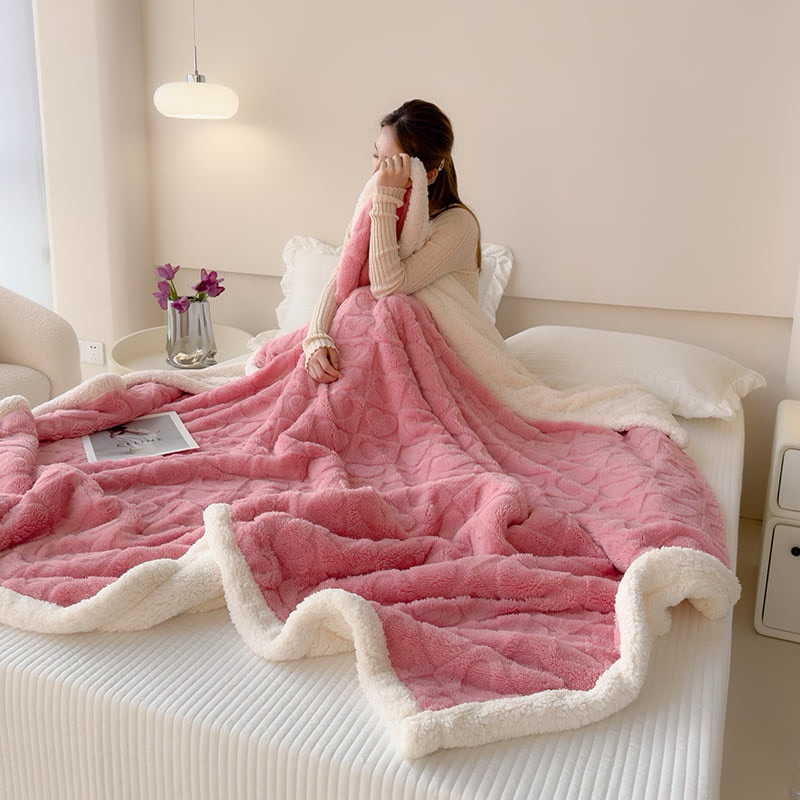 RD BEDDINGS - HEART EMBOSSED WOOL BLANKET KING SIZE | Shopee Philippines