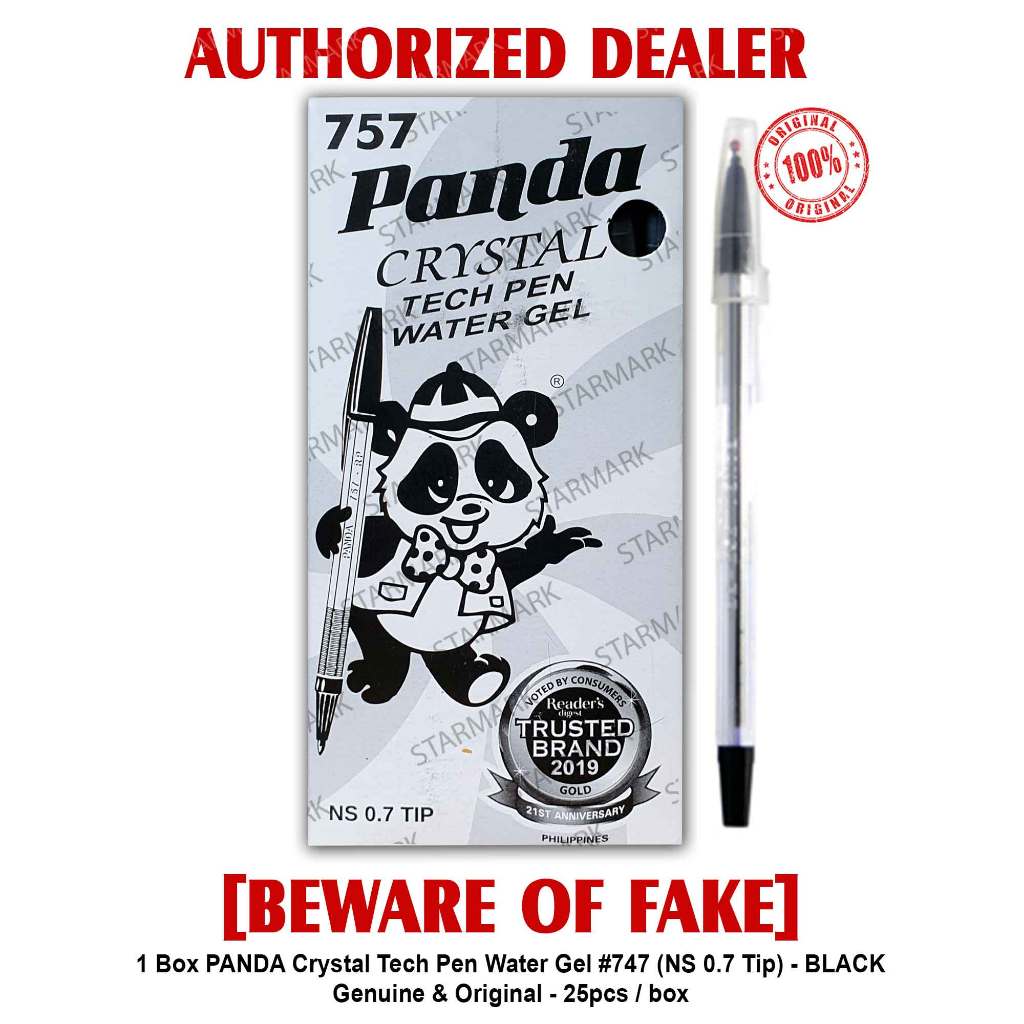 Panda Crystal Ballpen #757 BLACK BLUE RED 25pcs per box Ball Pen ...