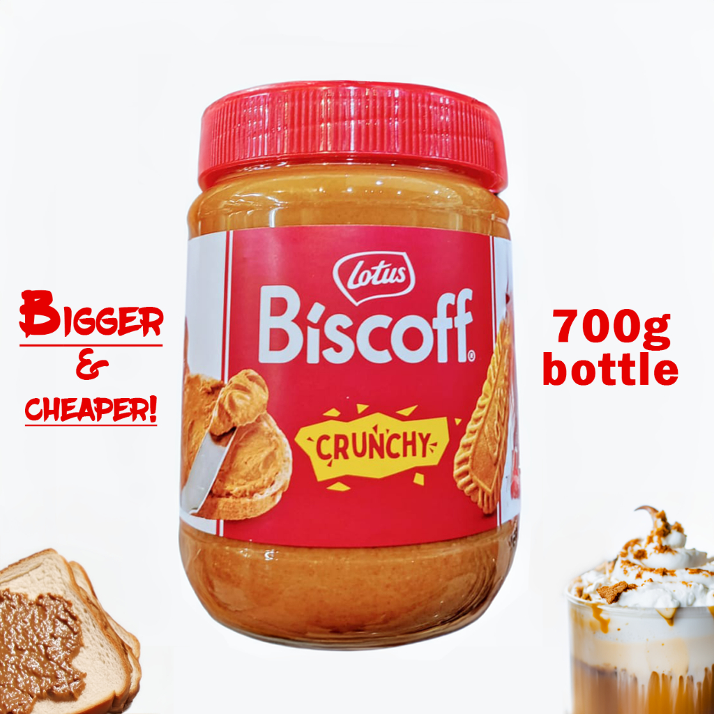 Lotus Biscoff Crunchy 700g or Biscoff Smooth 720g Spread - Affordable ...
