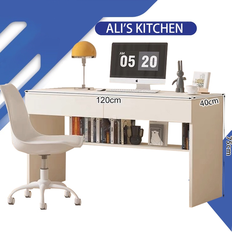 Ali's Kitchen Desk large desktop large capacity with drawers multi-zone ...