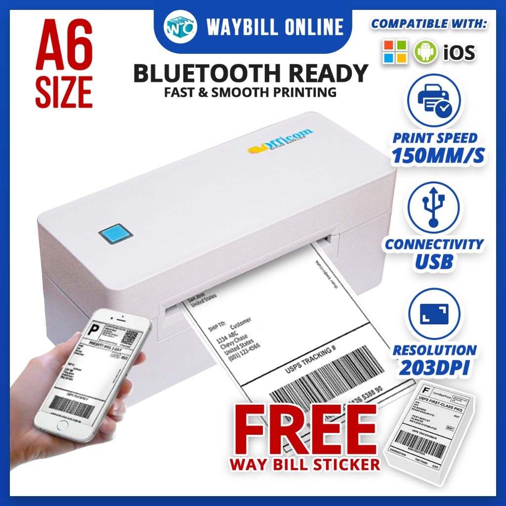 OC - SF401L Waybill Printer A6 Barcode Shipping Label Bluetooth USB ...