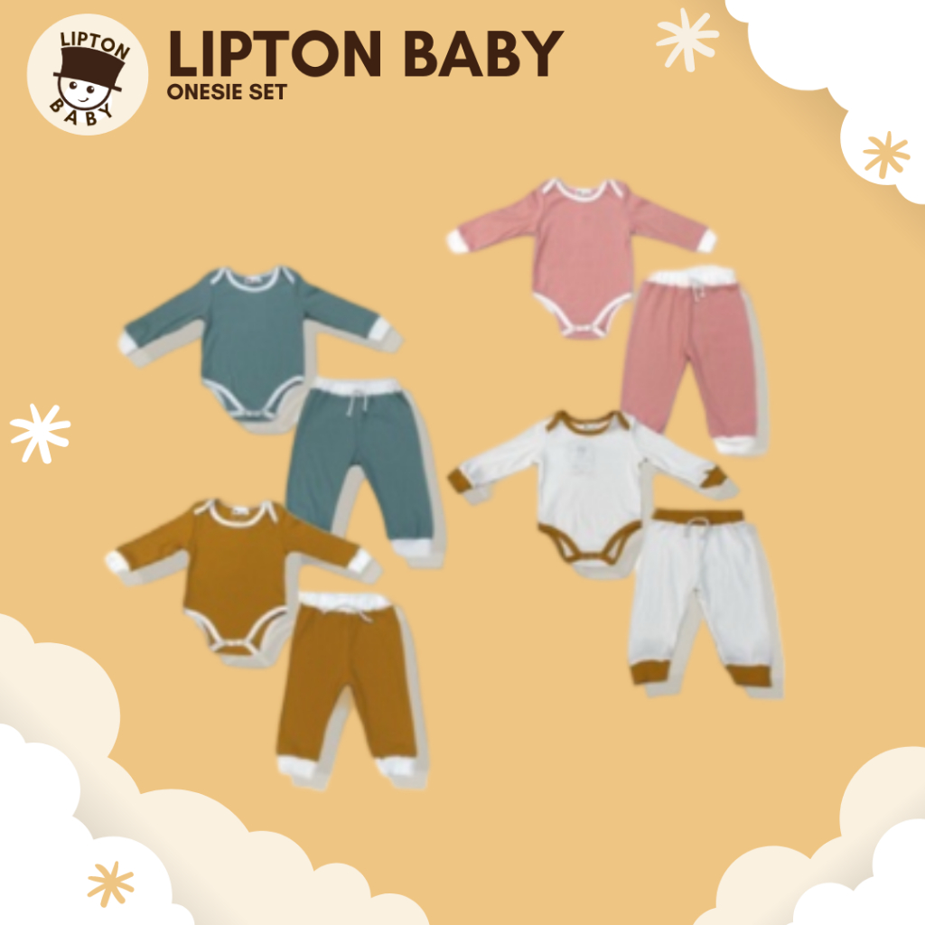 Lipton Baby Ribbed Longsleeves and Joggers Set | Shopee Philippines