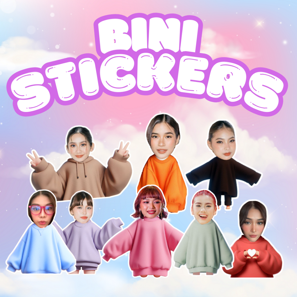BINI Member Stickers Fan-Made | Icon Stickers | Waterproof | Shopee ...