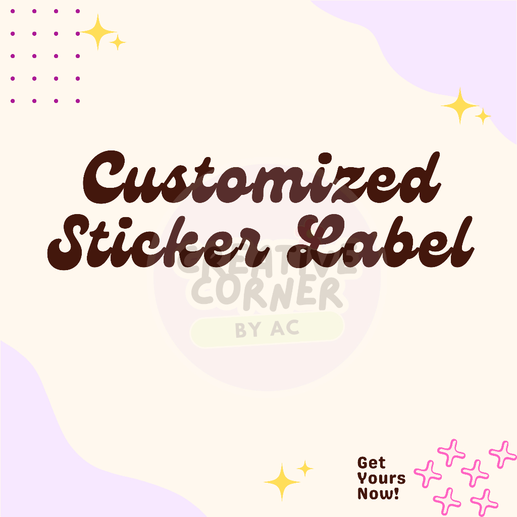 Customized Sticker Label Logo Products | Shopee Philippines