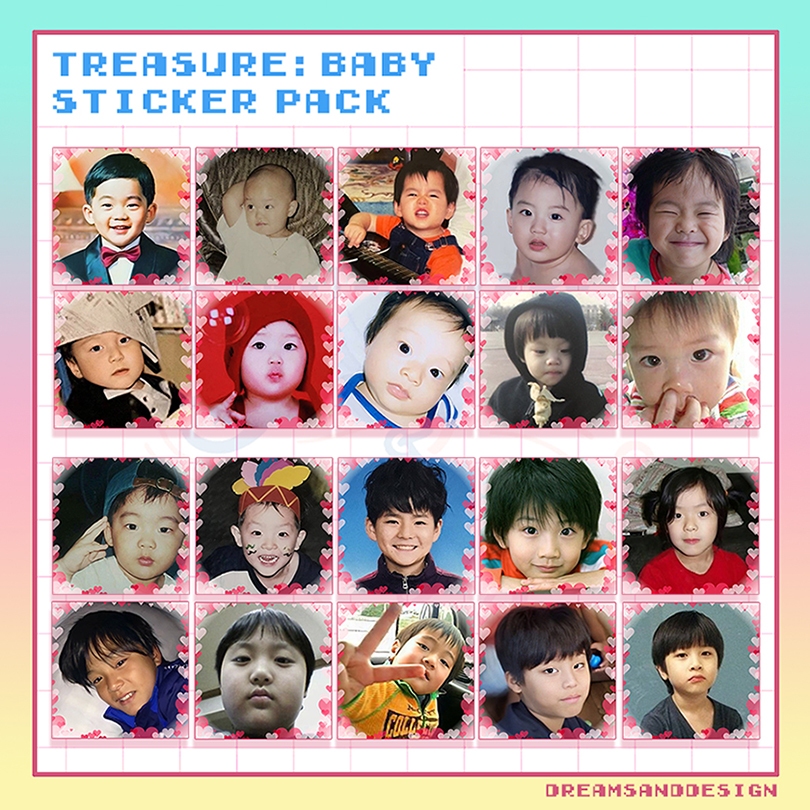 Treasure Baby Sticker Pack | Shopee Philippines