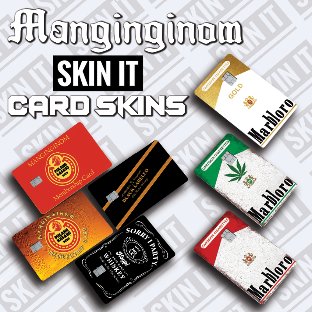 Manginginom Collection Spoofs Skin Stickers For ATM or BEEP card ...
