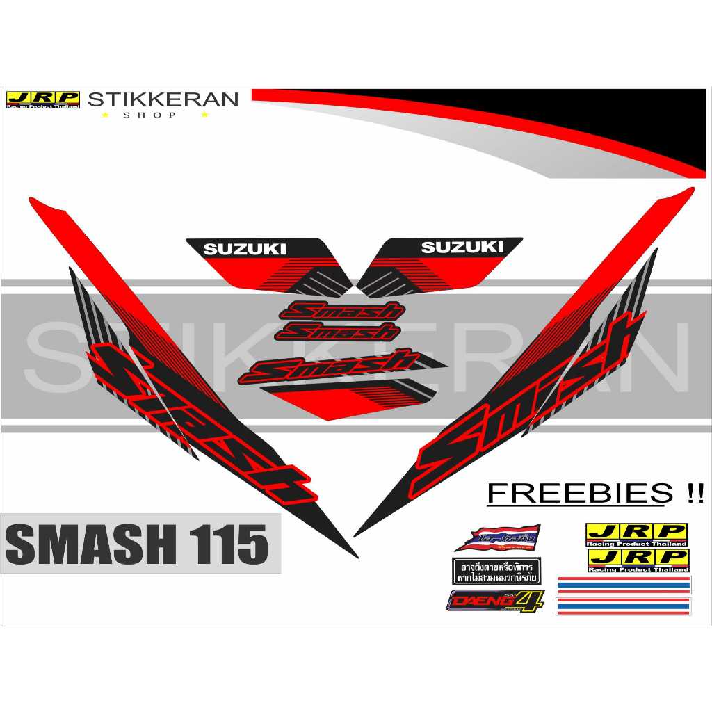 SUZUKI SMASH 115 2023 NEW COLOR DECALS /w FREEBIES | Shopee Philippines