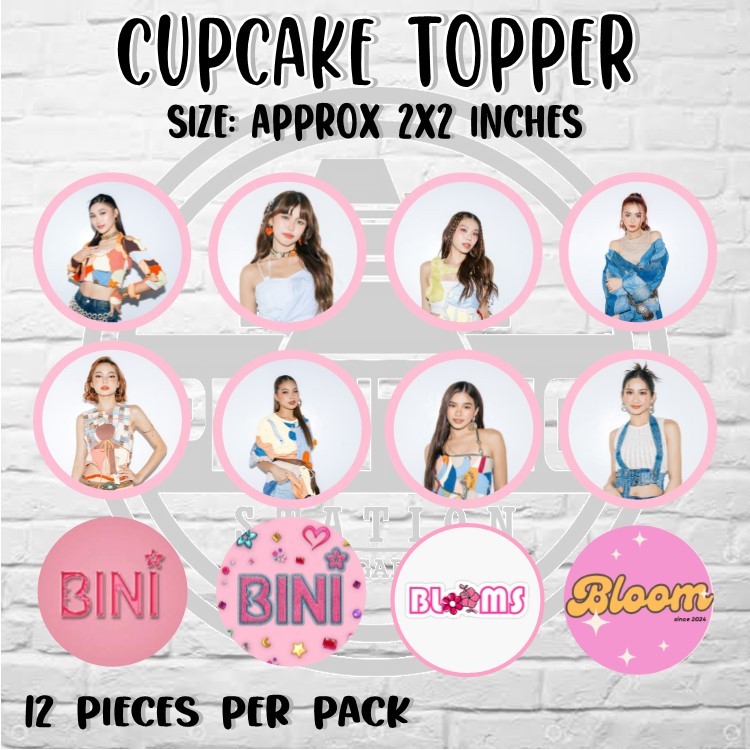 Bini theme cupcake topper | Shopee Philippines