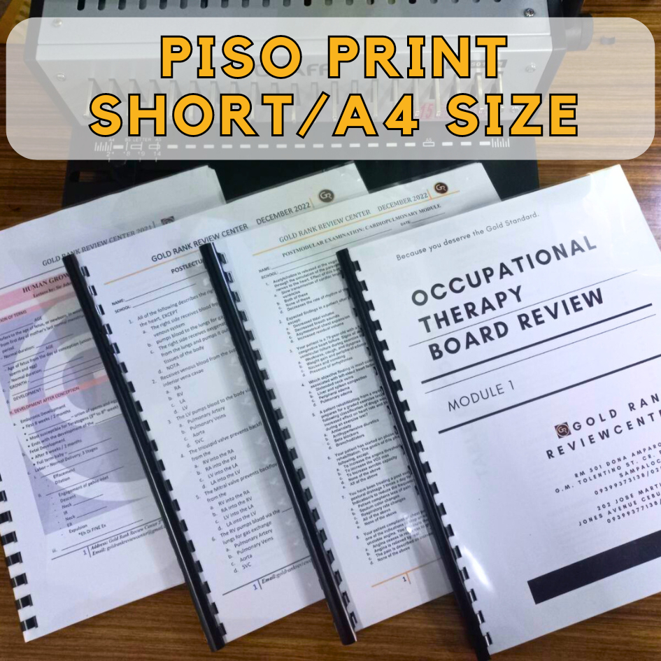 PISO PRINT Short A4 | Document Printing | Workbook Printing ...