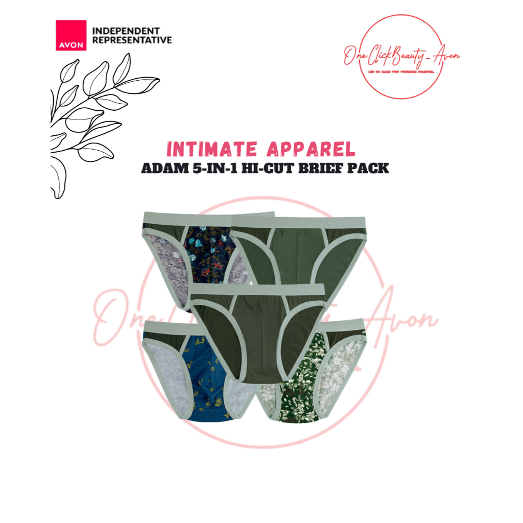 ADAM 5-IN-1 HI-CUT BRIEF PACK | Shopee Philippines