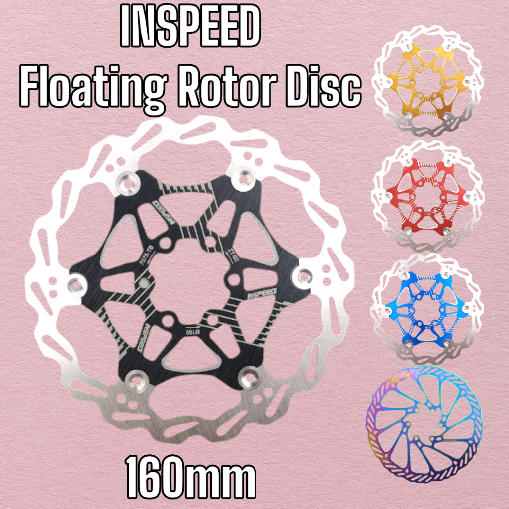INSPEED Bike Floating Rotor Disc Brake for MTB Bicycle Rotors 160mm 6 ...