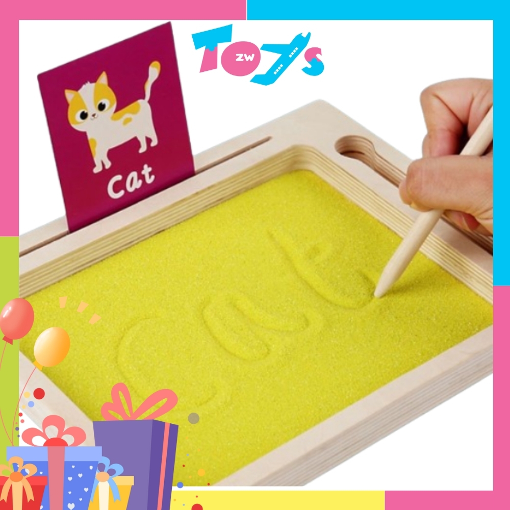 Gift Box Wooden Wordpad Sand Drawing Board Toy Safe Material Toys ...