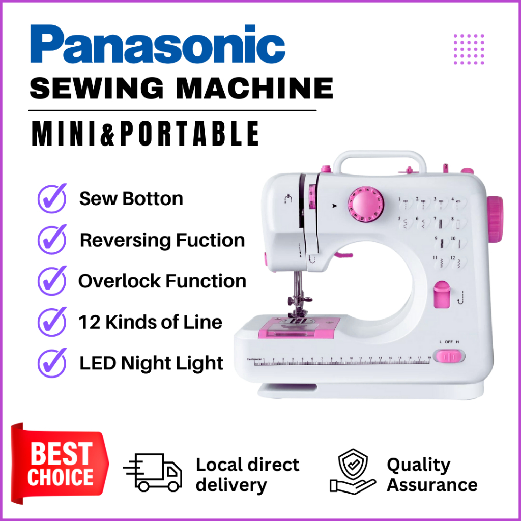 Portable Sewing Machine Mini Electric Sewing Household 12 Stitches ...