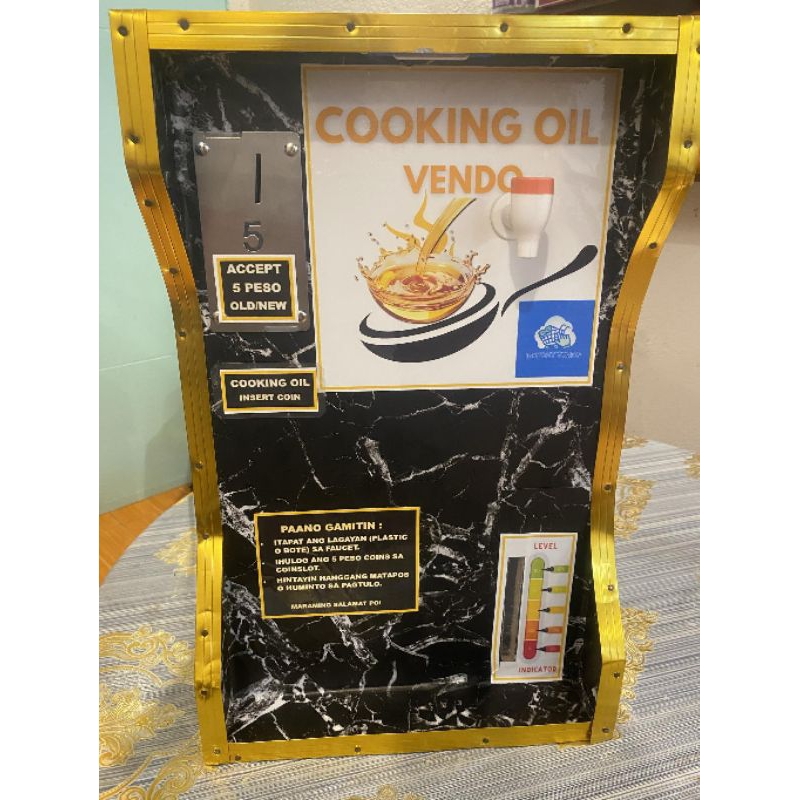 COOKING OIL VENDO/CARWASH SHAMPOO VENDO - 7 liters tank capacity ...