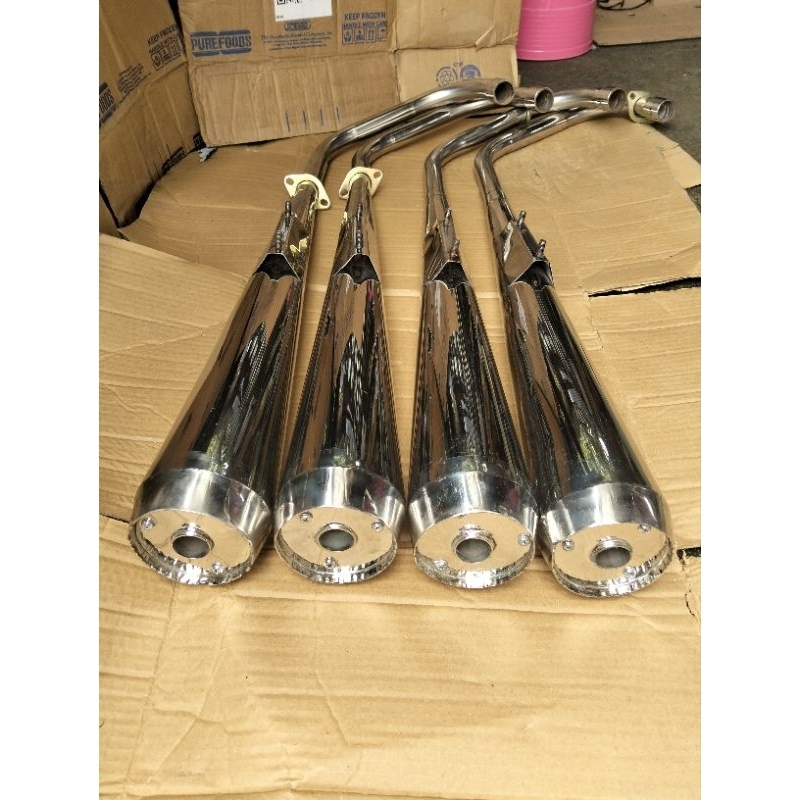 RUSI TC MACHO 125/150/175/VERSION 2 CHICKEN PIPE STAINLESS | Shopee ...