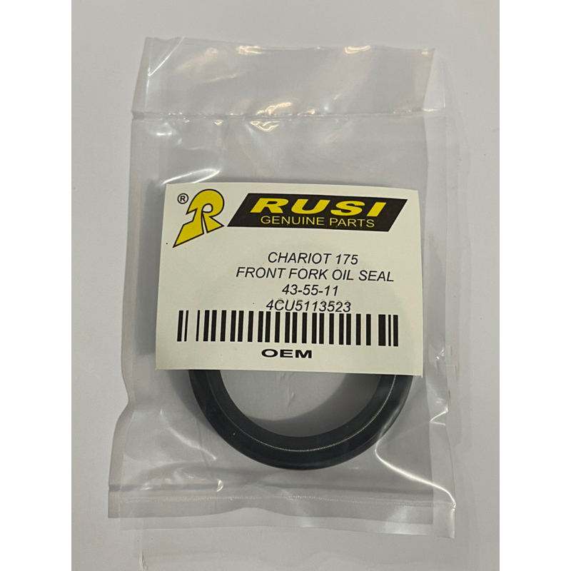 RUSI CHARIOT 175 FRONT FORK OIL SEAL 43-55-11 -oem | Shopee Philippines