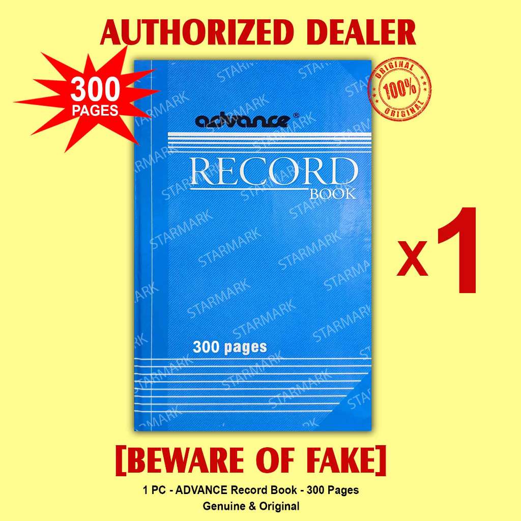 Advance Record Book Books 300 pages BIG Log Book Books Logbook Logbooks ...