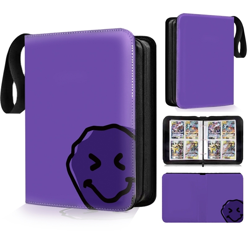 Blueberry Binder Zipper Album 400/900 Pocket Pokemon Leather Lomo Card ...