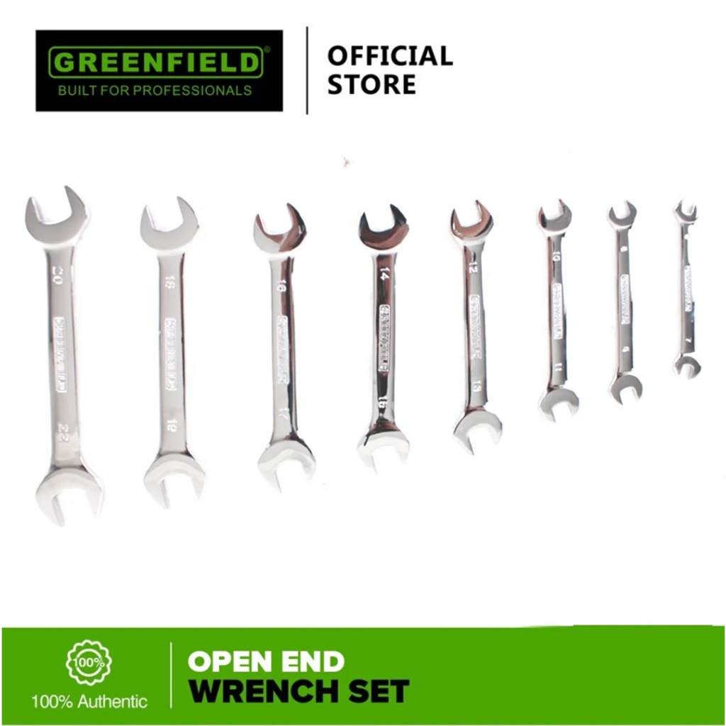 Greenfield Open End Wrench Set - Hand Tools | Shopee Philippines