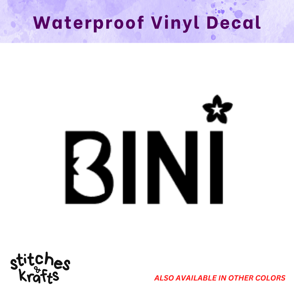 Bini Logo Blooms Sticker Waterproof | Shopee Philippines
