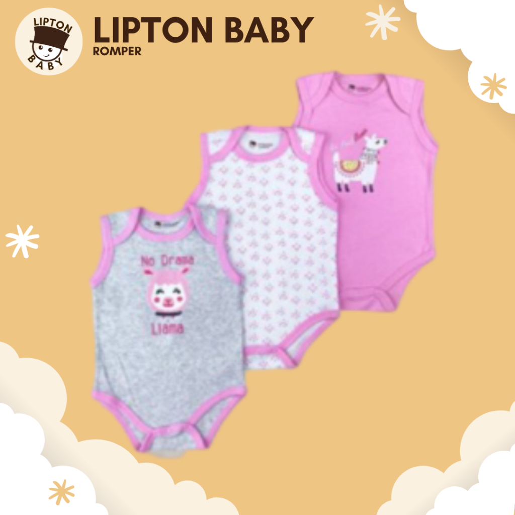 Lipton Baby Romper: No Drama Llama Design | Shopee Philippines