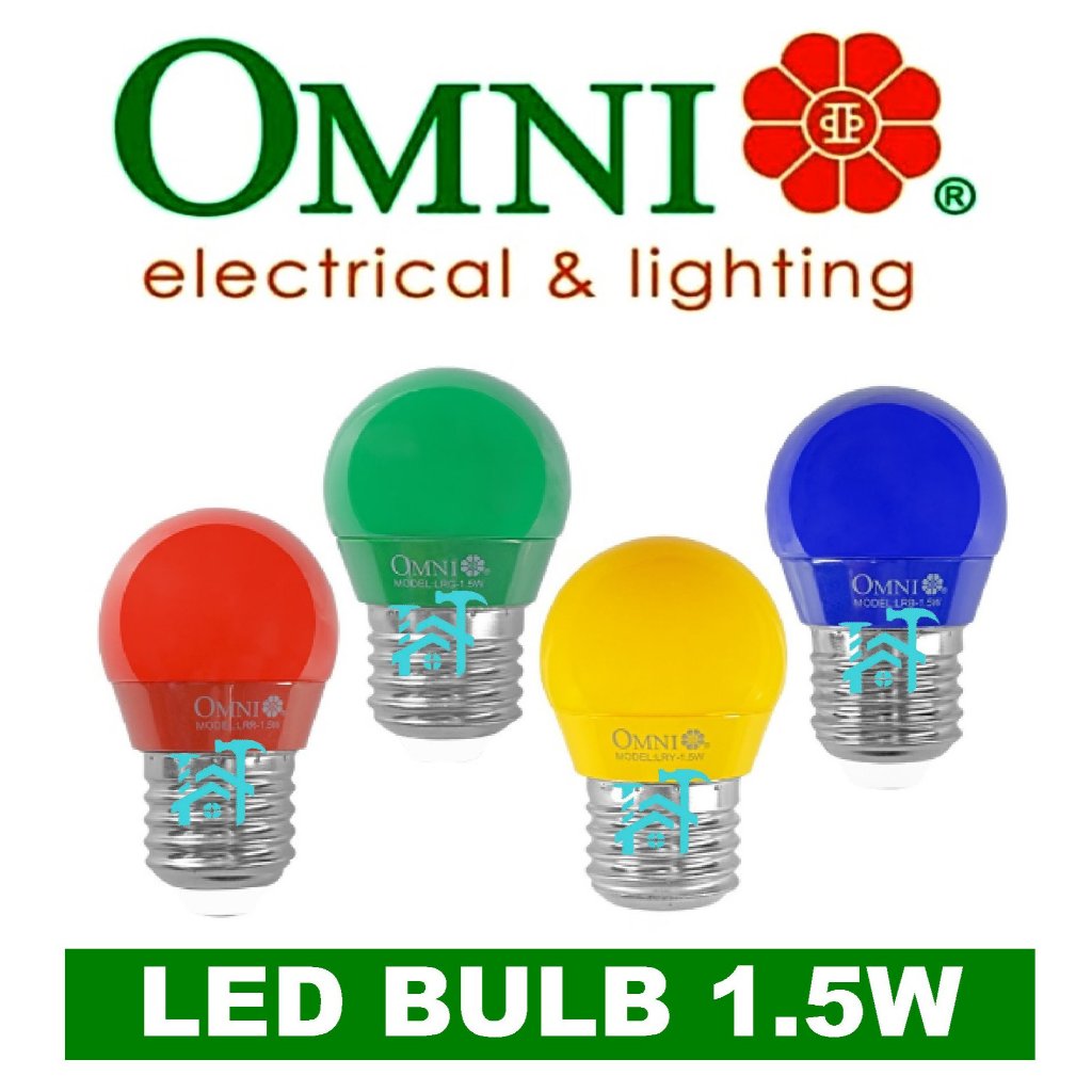 OMNI LED COLORED ROUND BULB 1.5W (SOLD PER PIECE) | Shopee Philippines