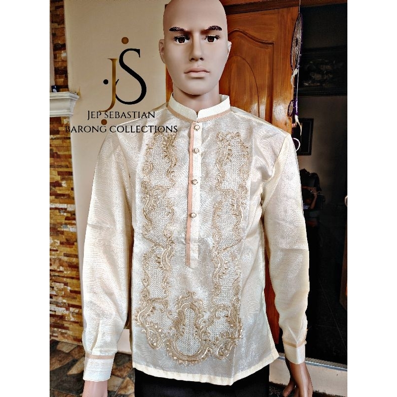 Barong Tagalog for men, with lining and piping | Shopee Philippines