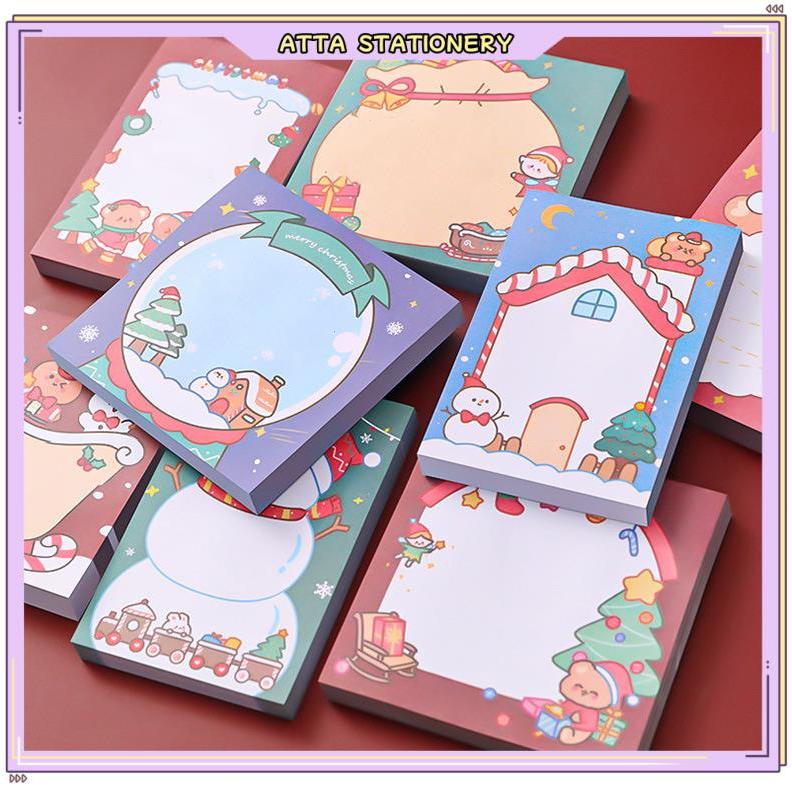 Cartoon Christmas Sticky notes 50Sheets School Supplies Stationery ...