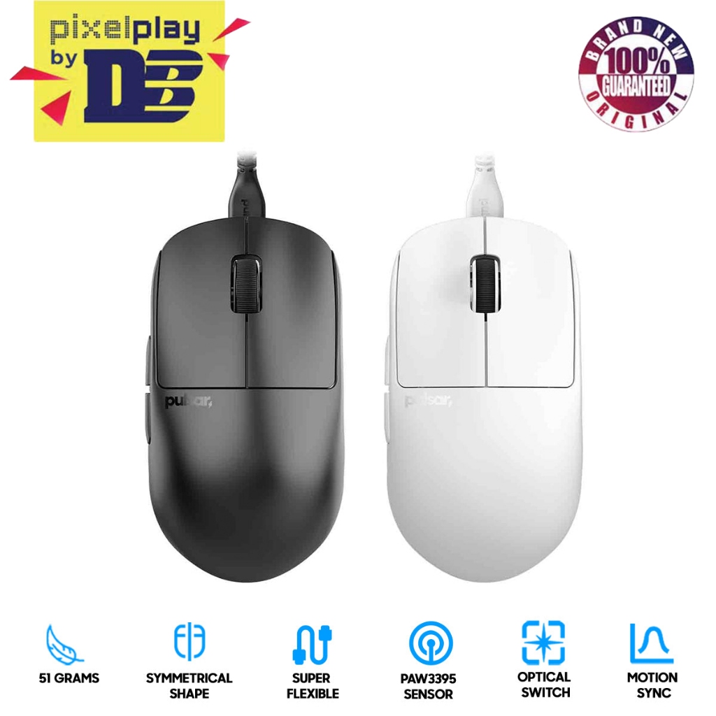 Pulsar X2H Symmetrical Ultralight Wired Gaming Mouse Size 2 | Shopee ...