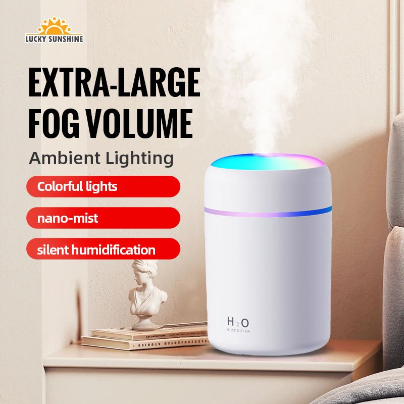 Air Humidifier Mini Atomizer USB Colorful LED Air Purifier Diffuser ...