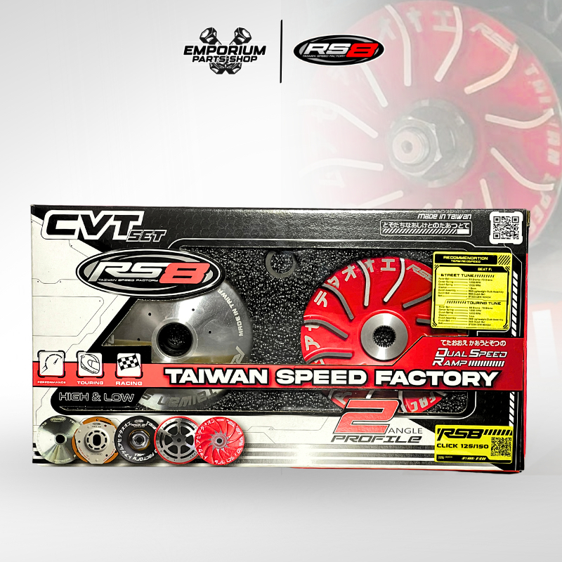 RS8 TARAGSIT Pulley Set v4.2 for CLICK125/150 to ALL VERSION | Shopee Philippines