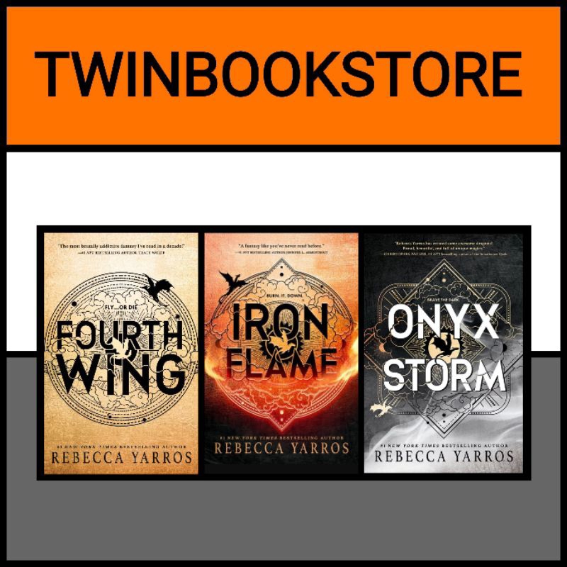 FOURTH WING/IRON FLAME/ONYX STORM (HARDCOVER) BY REBECCA YARROS | Shopee Philippines
