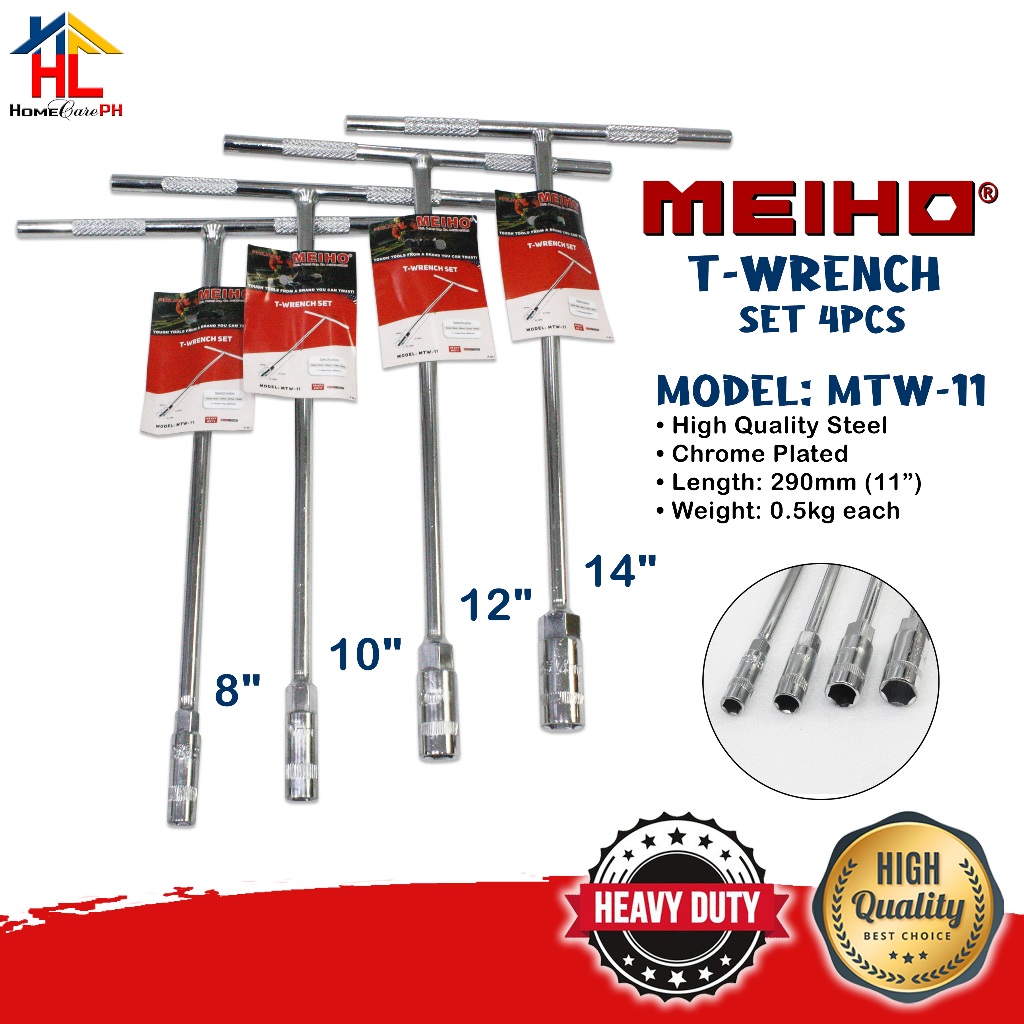 Meiho T-Wrench Set 4pcs (Pang Gilid Tools) | Shopee Philippines