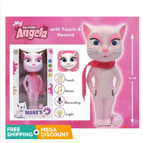 AIl Touch Talking Angela (Manx's Recording Angela) Cat Recorder ...
