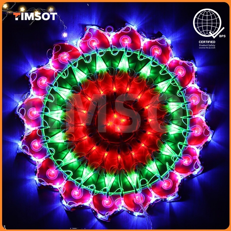 TIMSOT Christmas Parol Lantern Lights LED Seasonal Outdoor Decorative ...