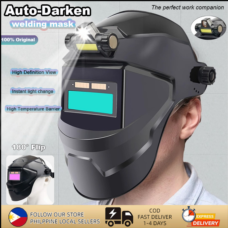 Auto Darken Welding Mask Head Protection Faceshield Auto Darkening ...