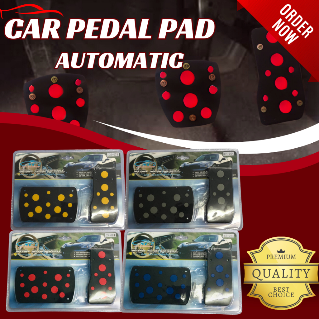 COD Universal Car Pedal Pad NON-SLIP Steel and Rubber Car Accelerator ...