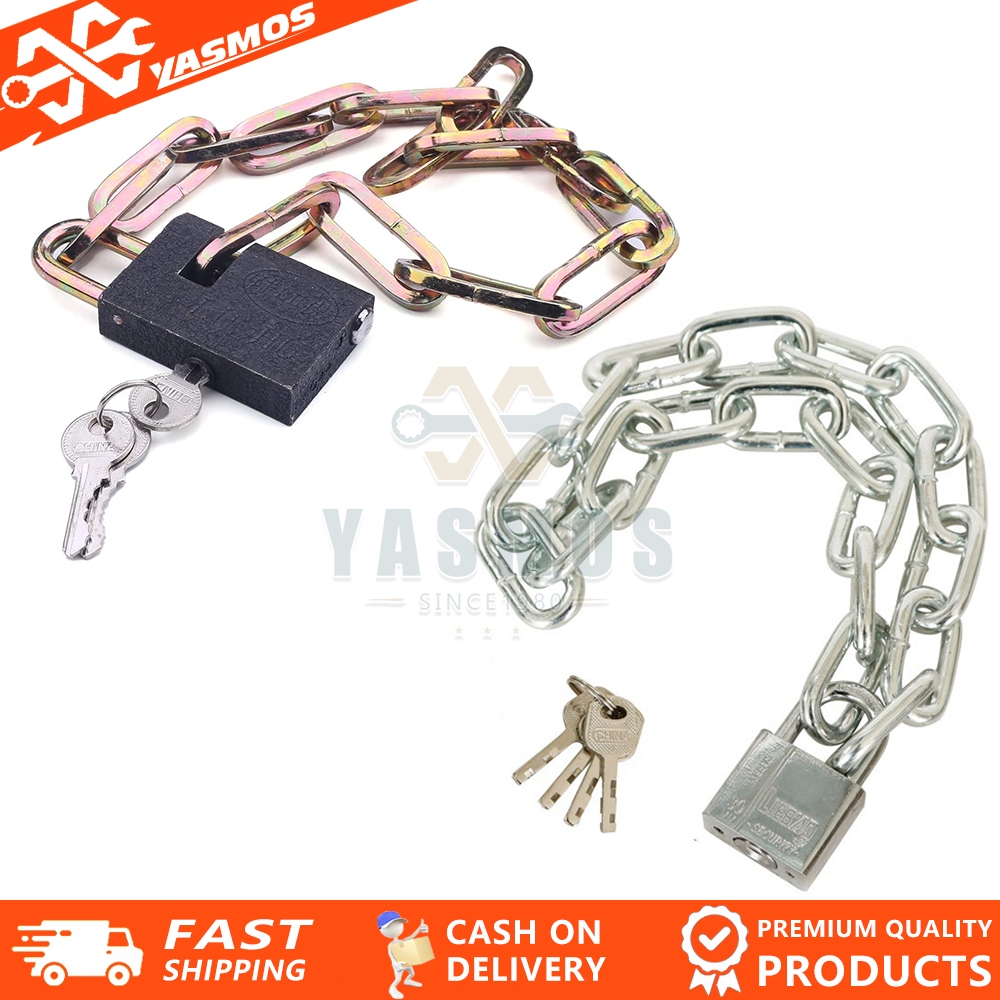 Yasmos Multi-Purpose chain lock gate long chain door lock (chain with ...