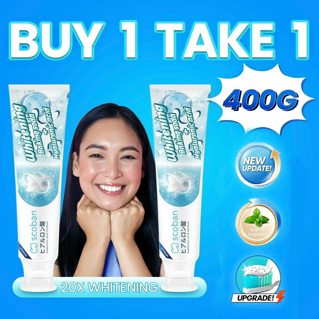 BUY 1 TAKE 1 SCOBAN Japanese Whitening Toothpaste [Upgraded Version ...
