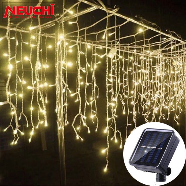 Solar 96LED/200LED Lamp Fairy String Lights Garland LED Outdoor Party ...