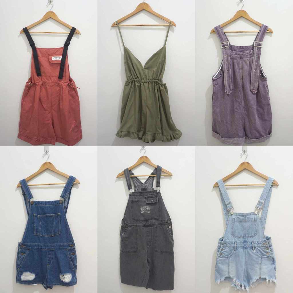 Preloved Cotton/Denim Jumper shorts/skirts | Shopee Philippines